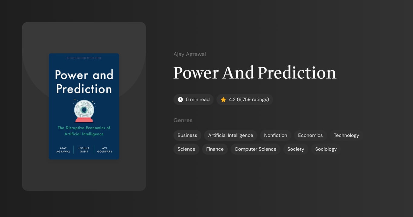 Power And Prediction Book Summary