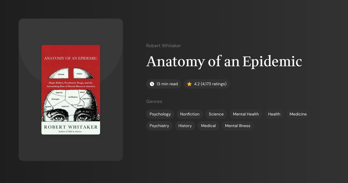 Anatomy of an Epidemic Book Summary