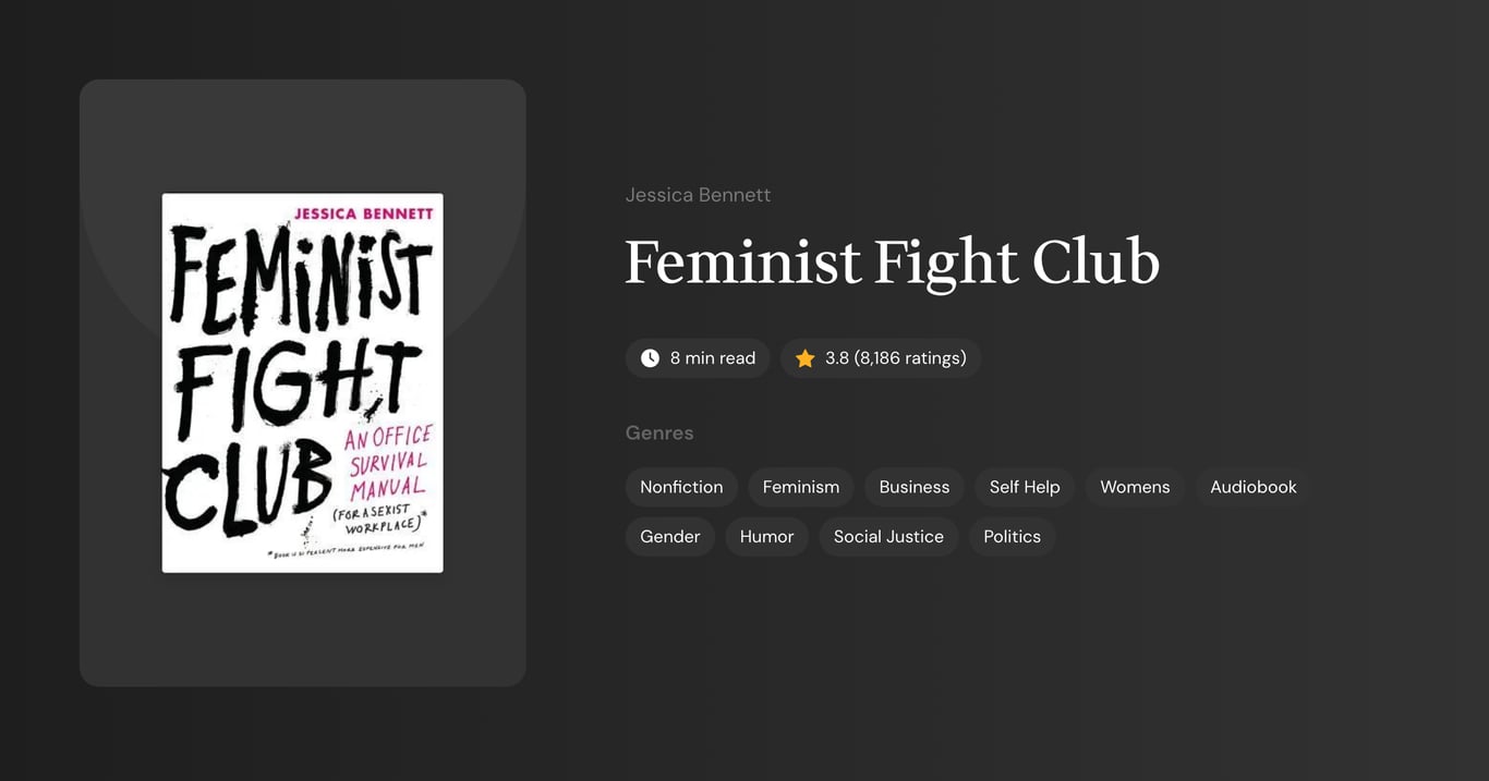 Feminist Fight Club Book Summary