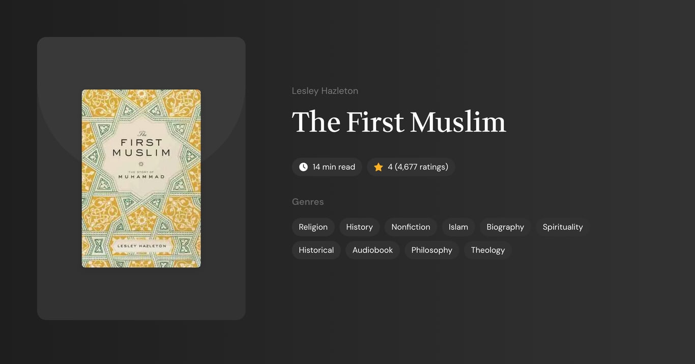 The First Muslim Book Summary