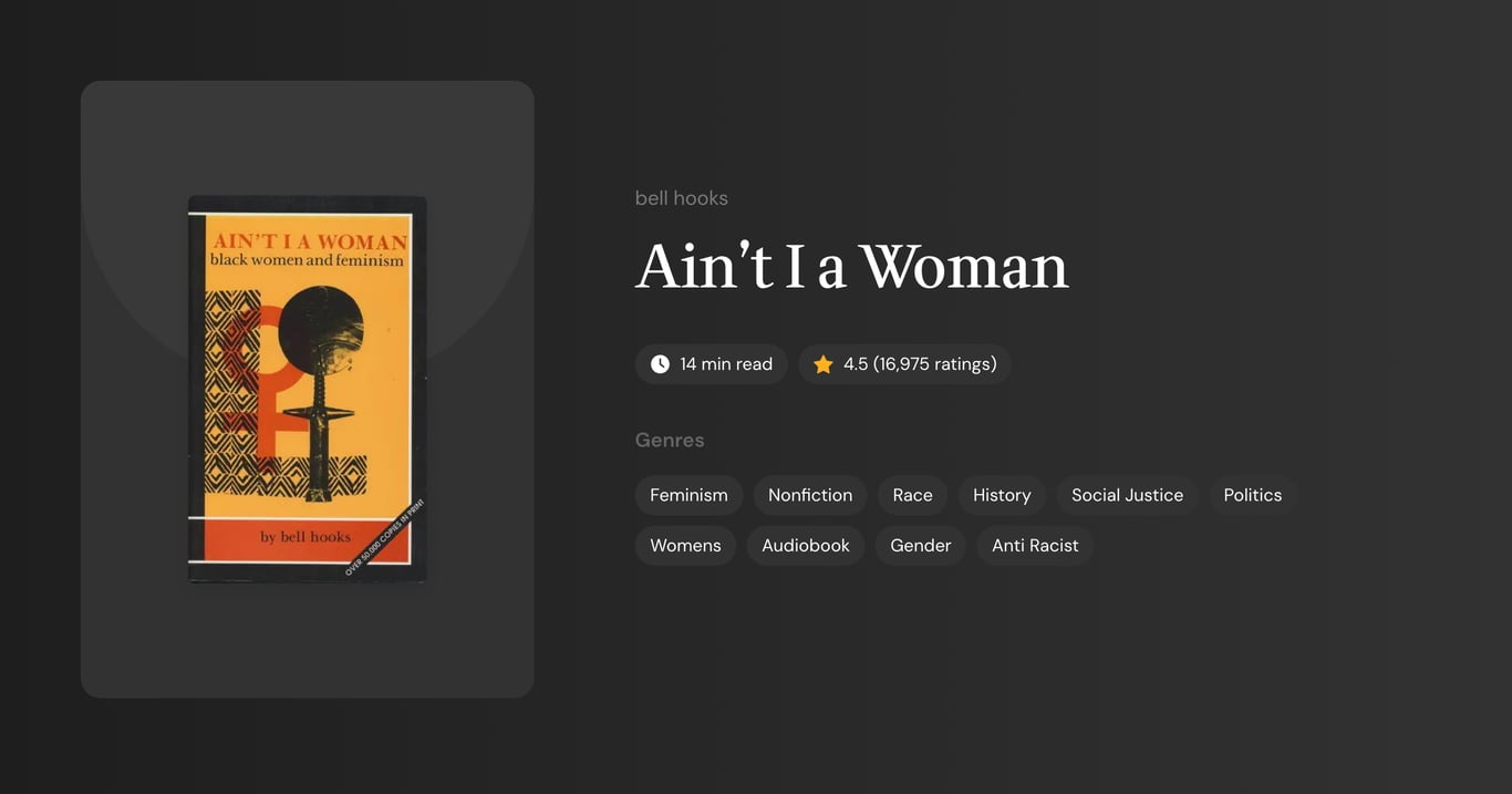 Ain’t I a Woman Book Summary