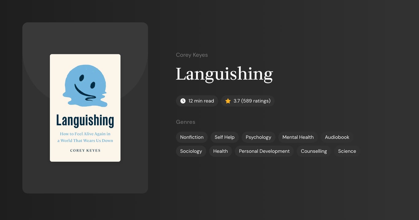 Languishing Book Summary