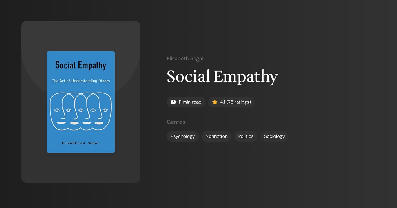 Social Empathy Book Summary