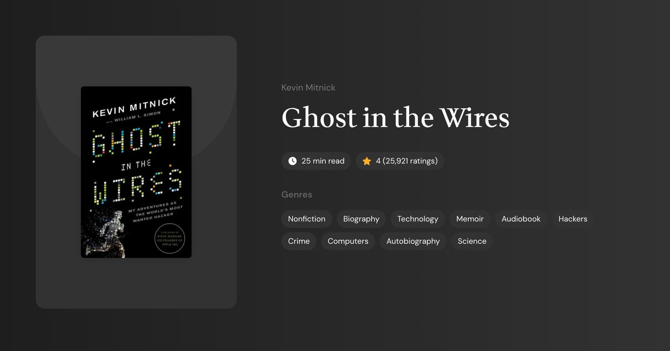 Ghost in the Wires Book Summary