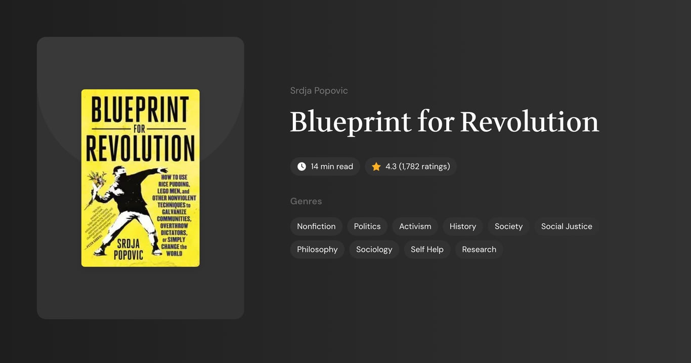 Blueprint for Revolution Book Summary