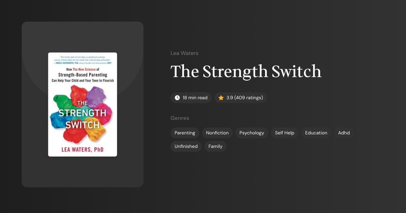 The Strength Switch Book Summary