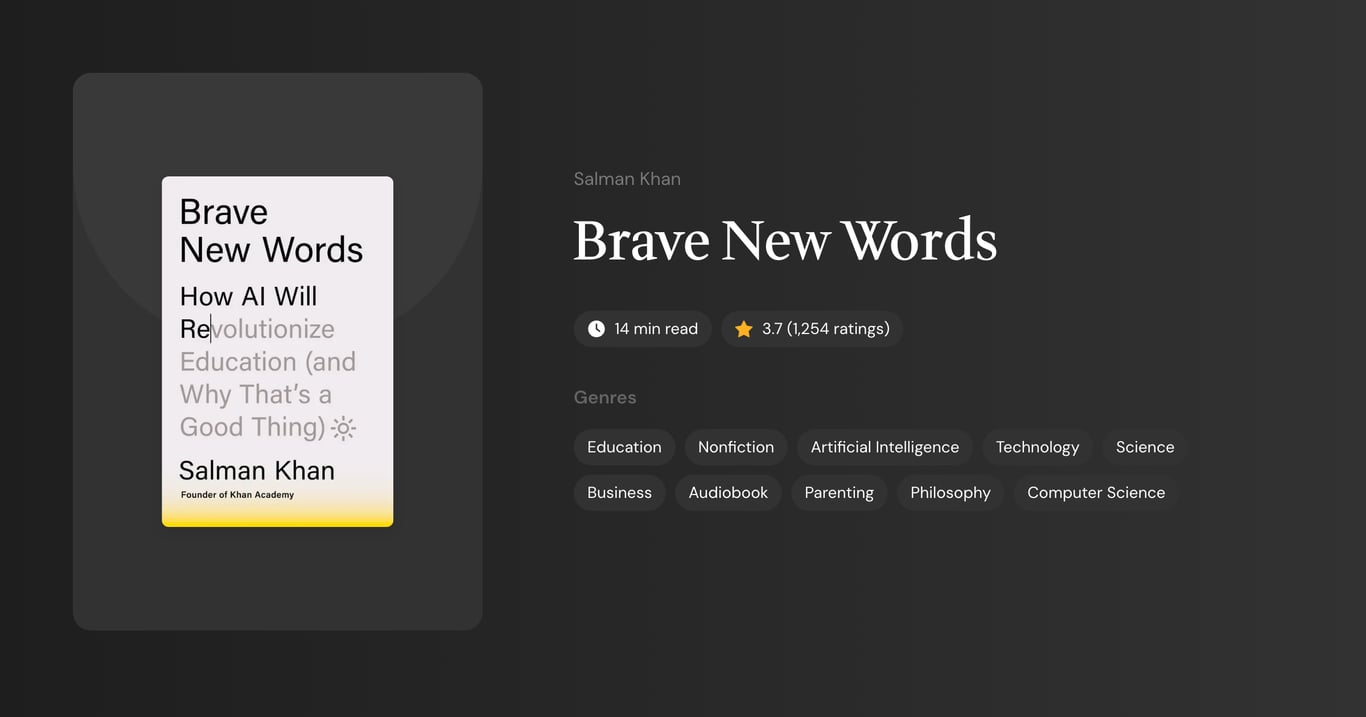 Brave New Words Book Summary