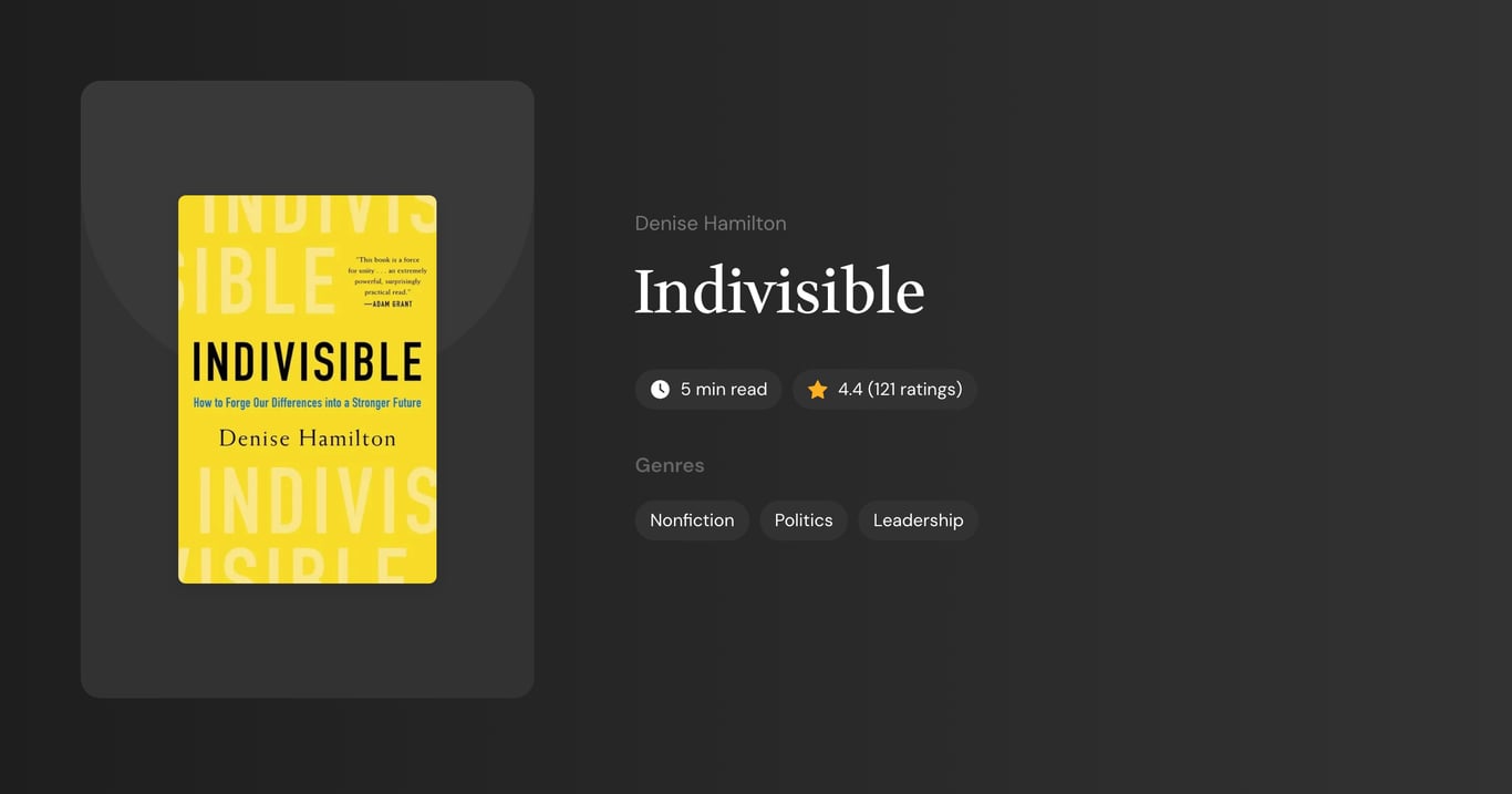 Indivisible Book Summary