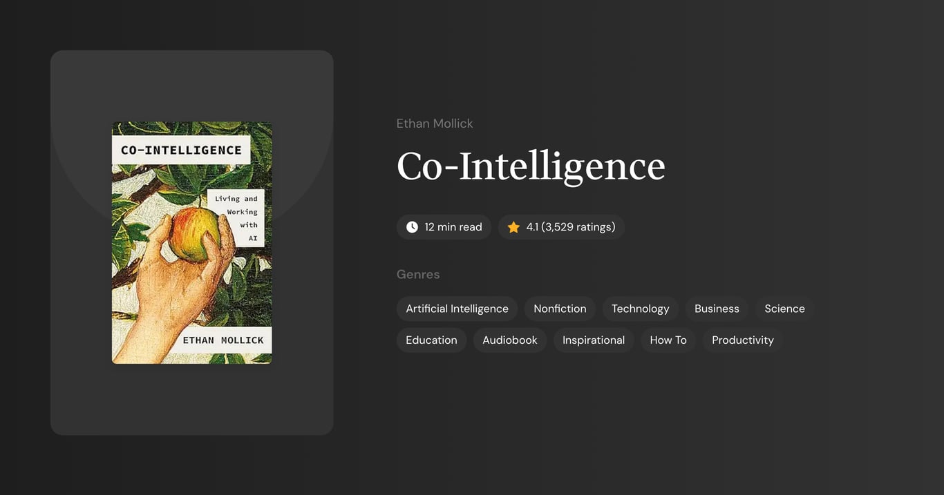 Co-Intelligence Book Summary