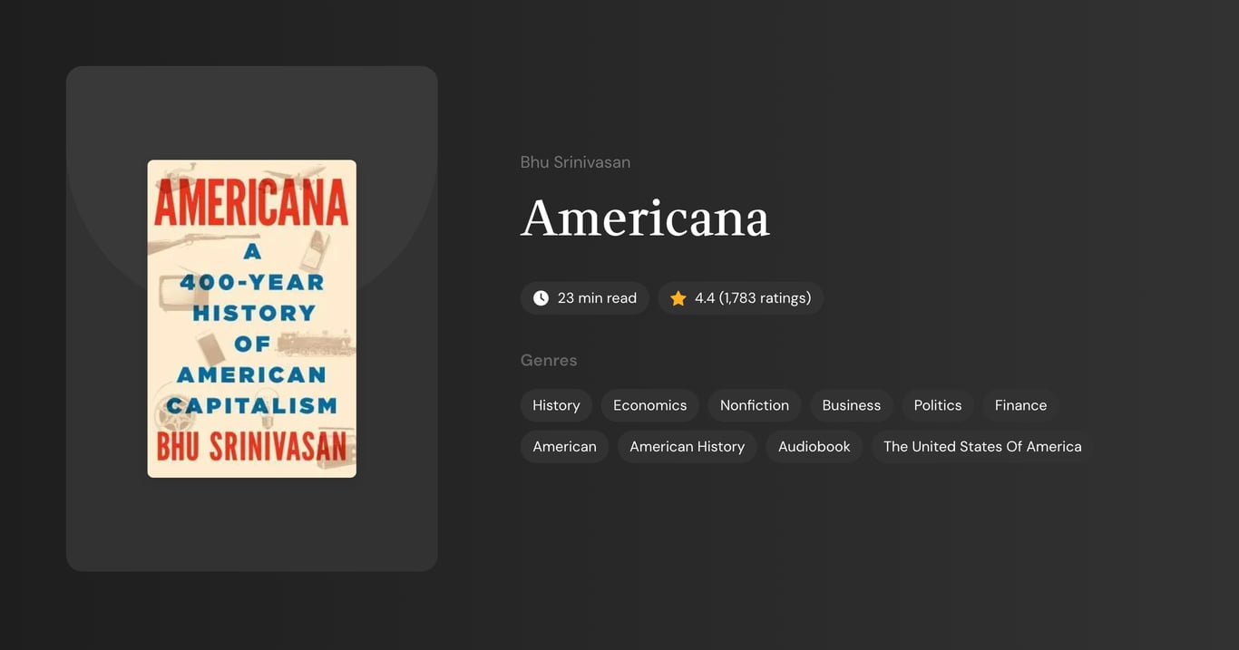 Americana Book Summary