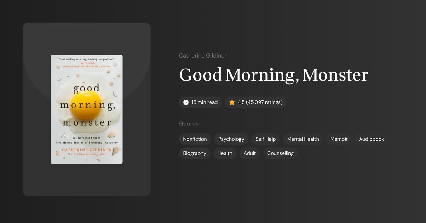 Good Morning, Monster Book Summary