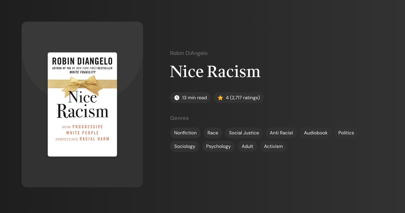 Nice Racism Book Summary