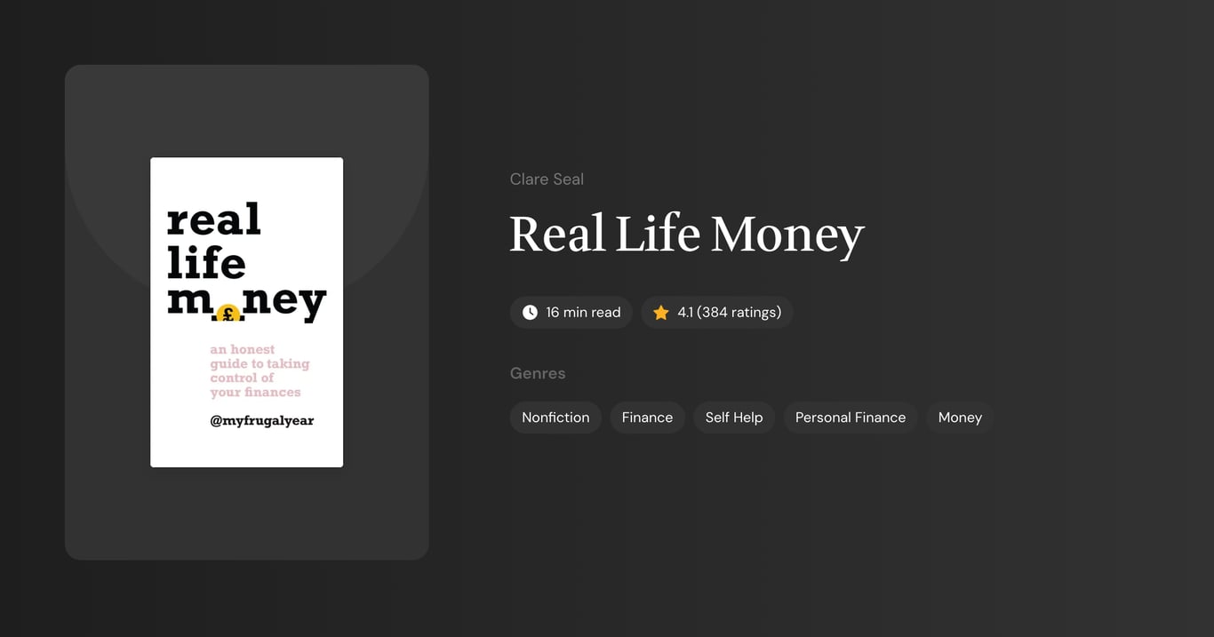 Real Life Money Book Summary