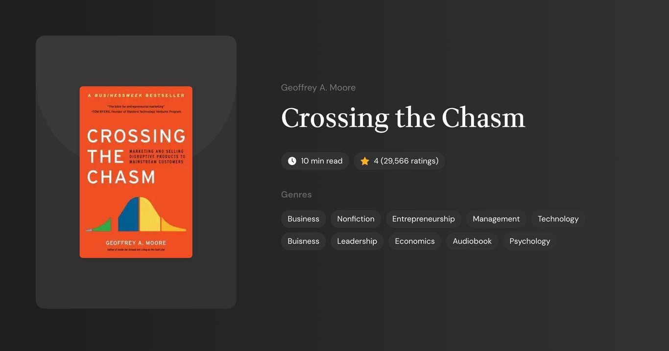 Crossing the Chasm Book Summary