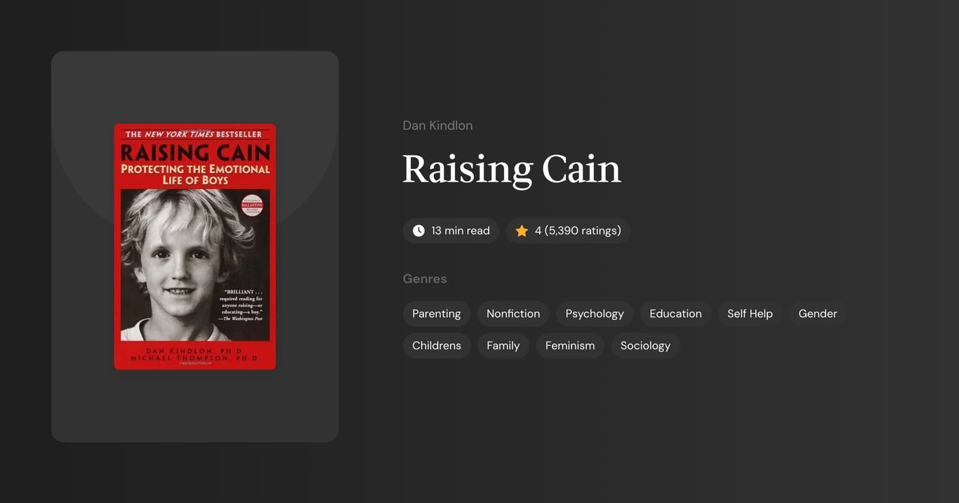 Raising Cain Book Summary