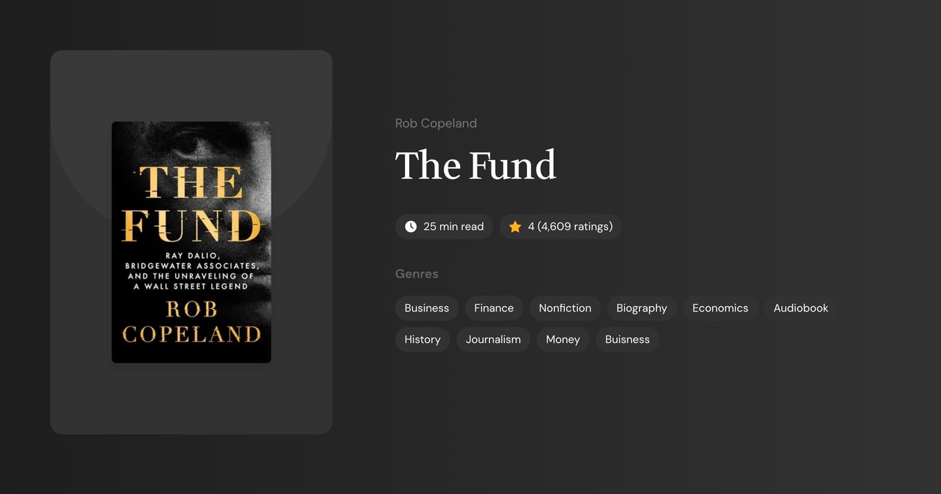 The Fund Book Summary