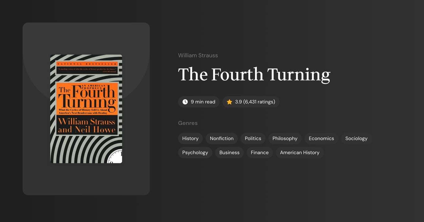 The Fourth Turning Book Summary