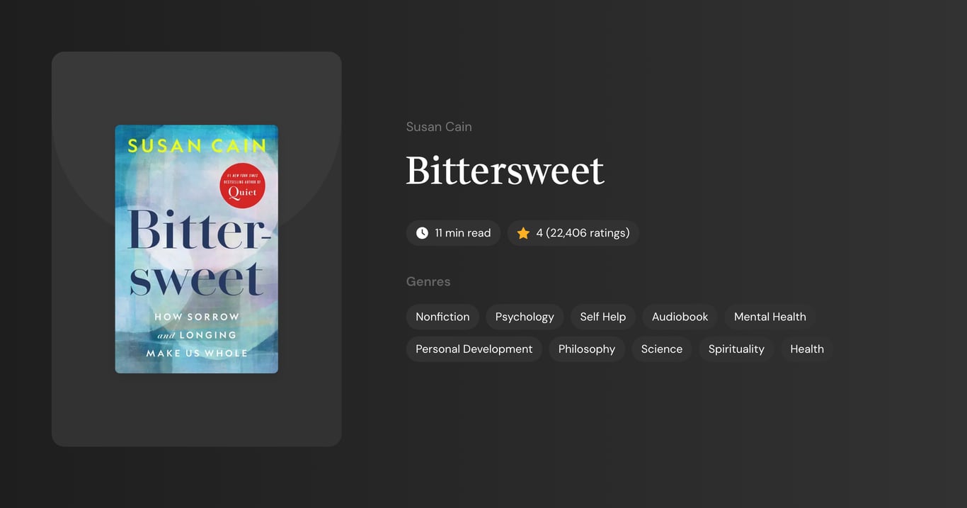 Bittersweet Book Summary