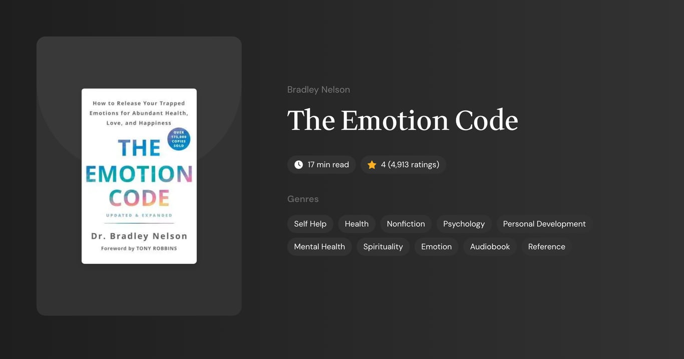The Emotion Code Book Summary