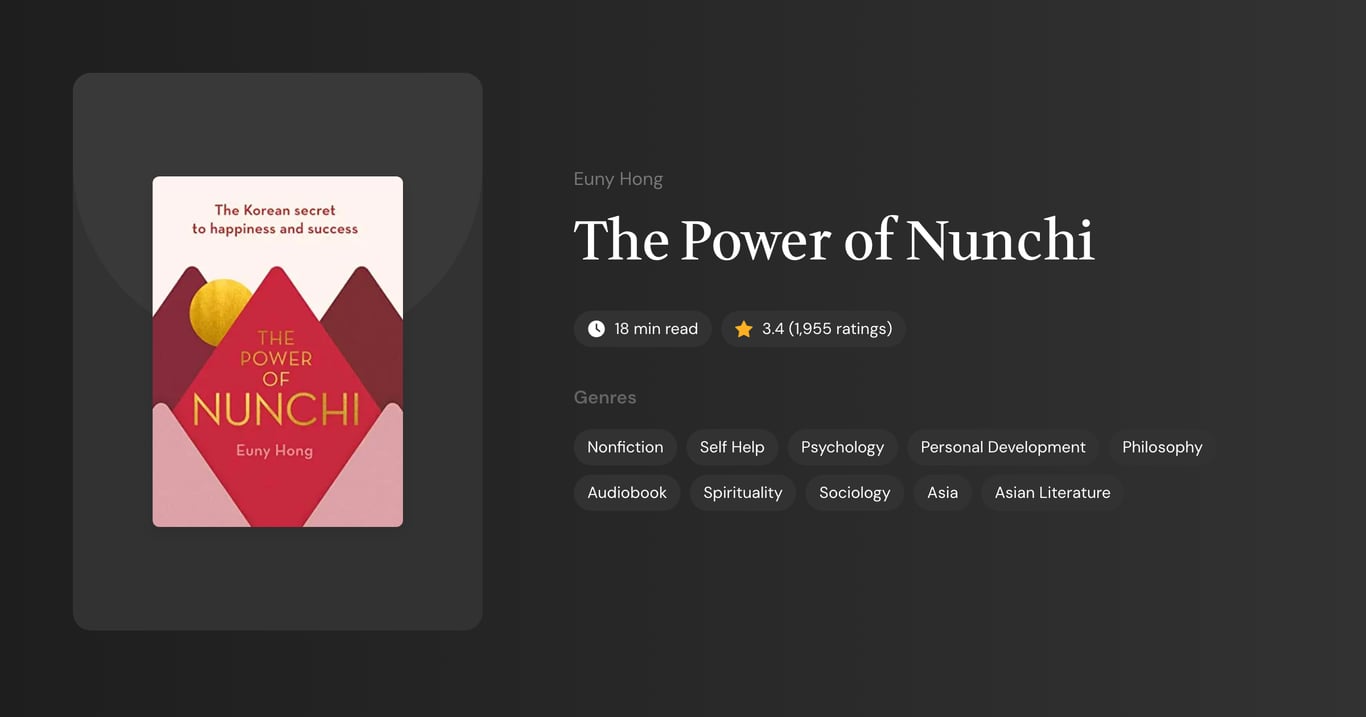 The Power of Nunchi Book Summary