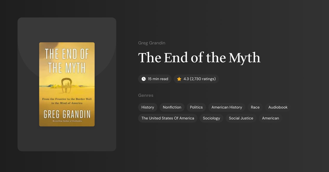 The End of the Myth Book Summary