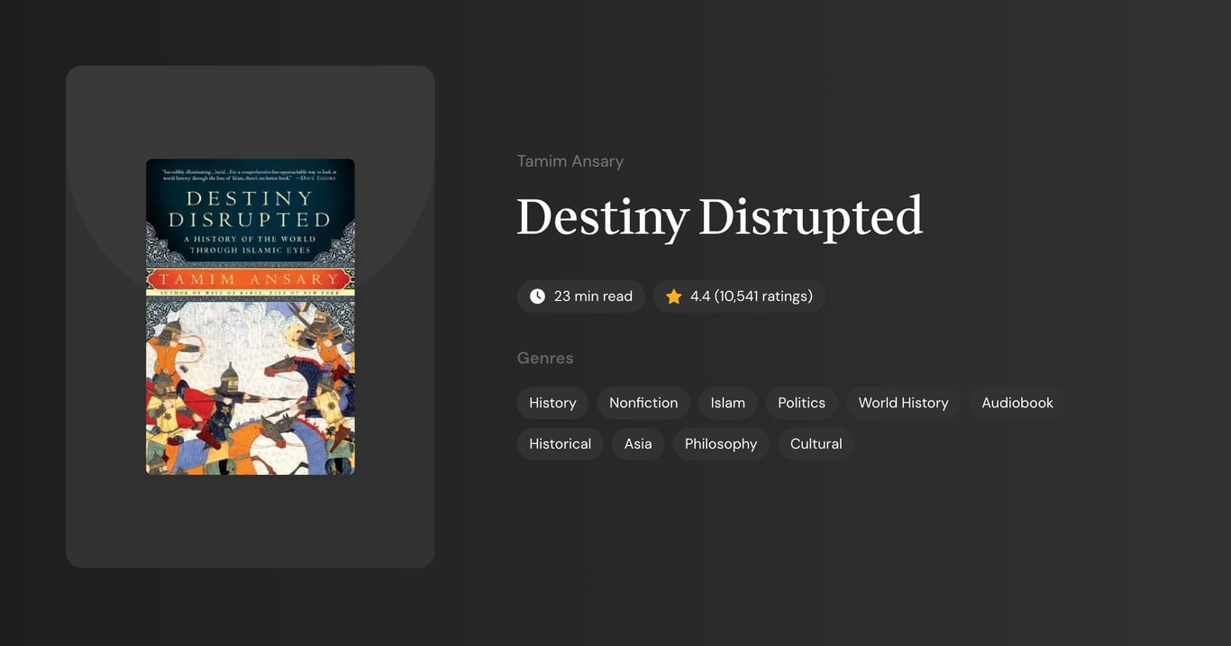 Destiny Disrupted Book Summary