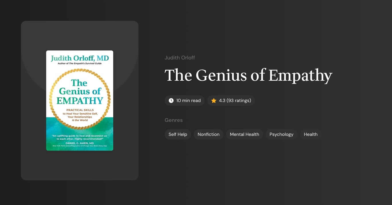 The Genius of Empathy Book Summary