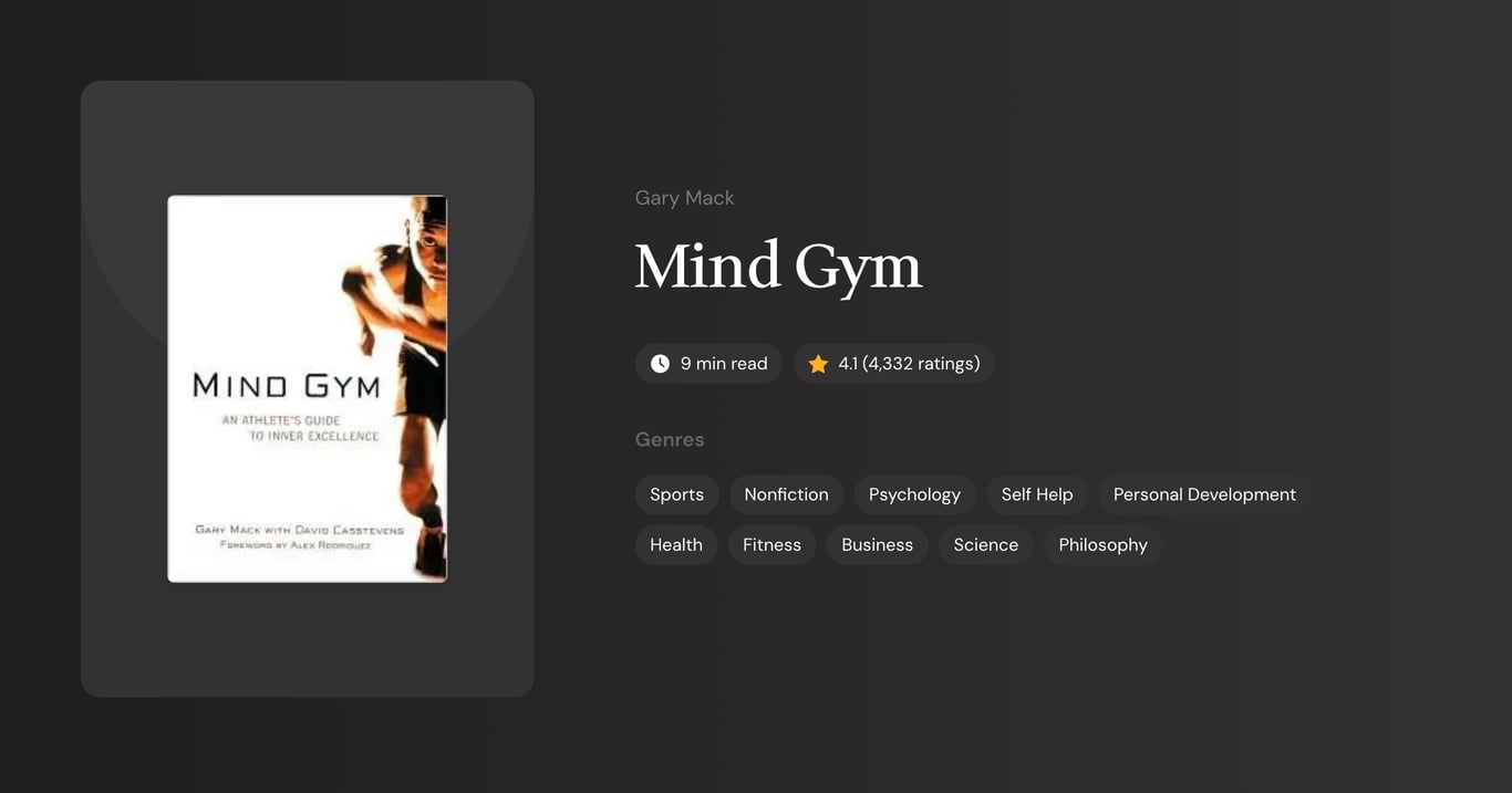 Mind Gym Book Summary
