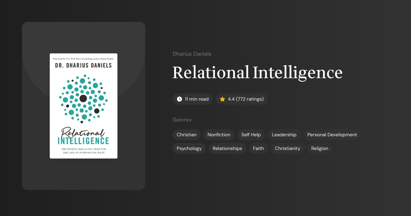 Relational Intelligence Book Summary
