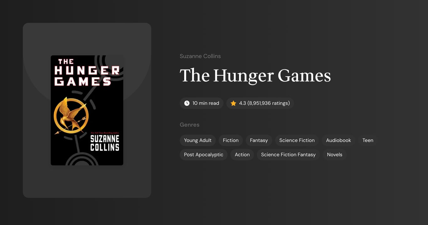 The Hunger Games Book Summary