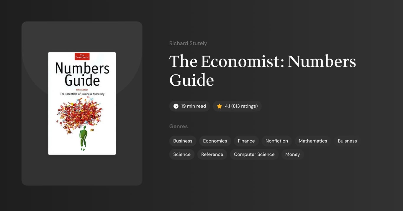 The Economist: Numbers Guide Book Summary
