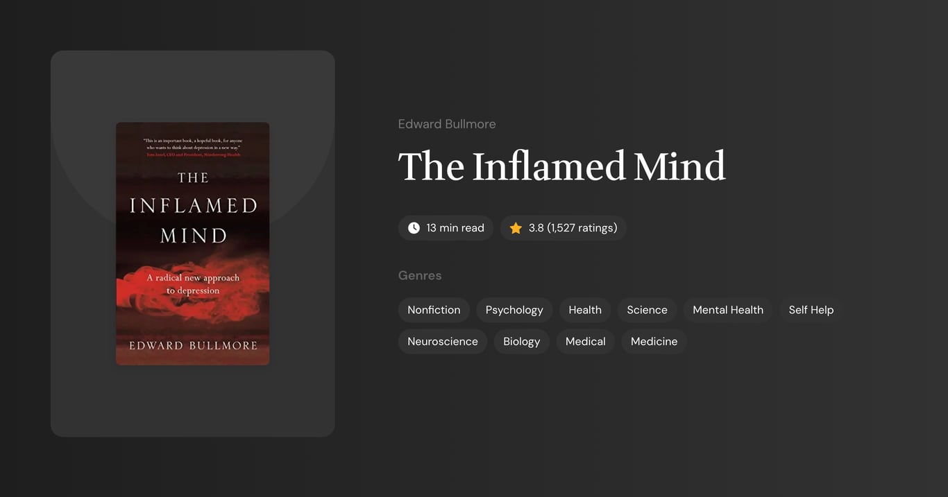 The Inflamed Mind Book Summary