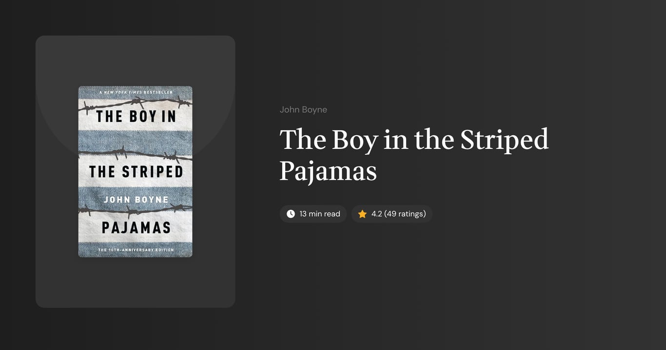 The Boy in the Striped Pajamas Book Summary