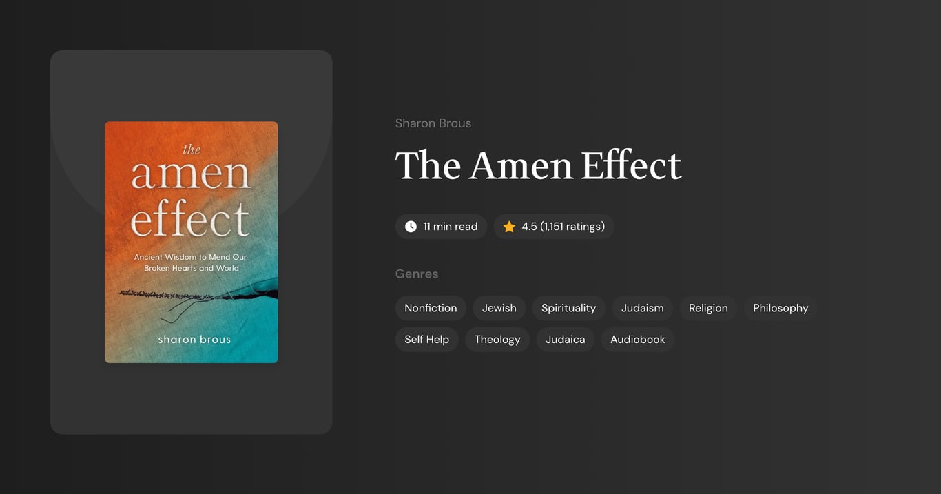 The Amen Effect Book Summary