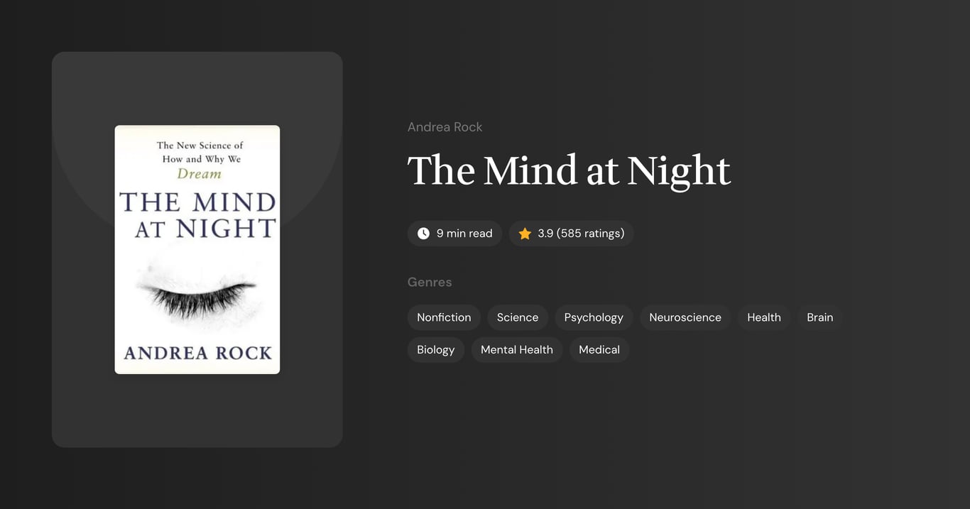 The Mind at Night Book Summary