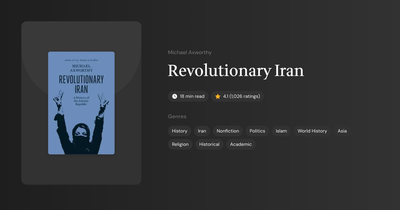 Revolutionary Iran Book Summary