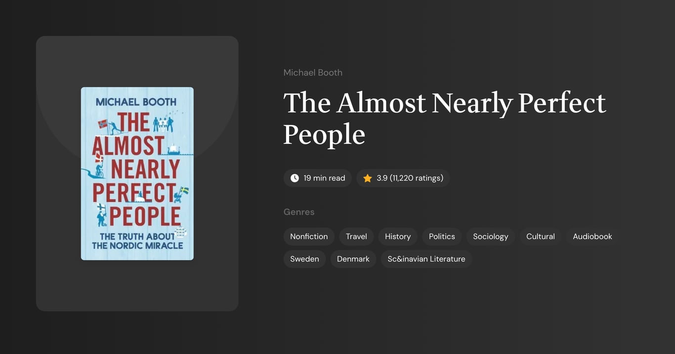 The Almost Nearly Perfect People Book Summary