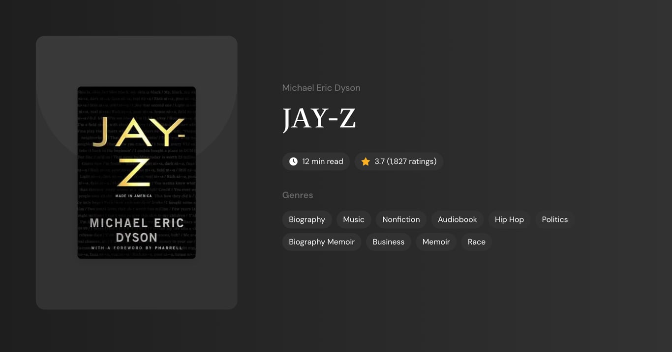 JAY-Z Book Summary