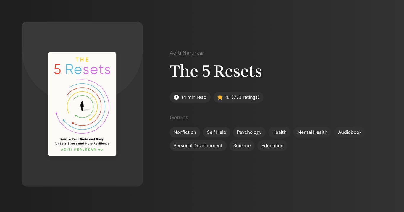 The 5 Resets Book Summary