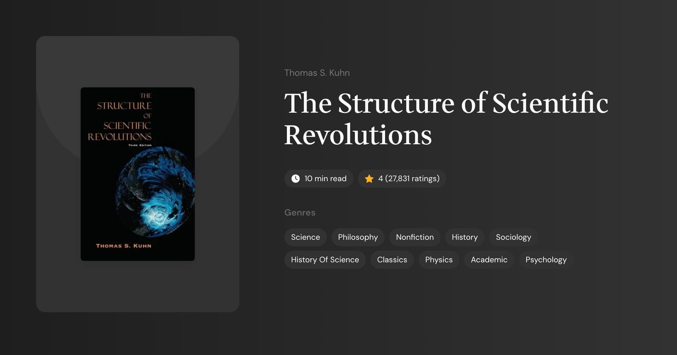 The Structure of Scientific Revolutions Book Summary