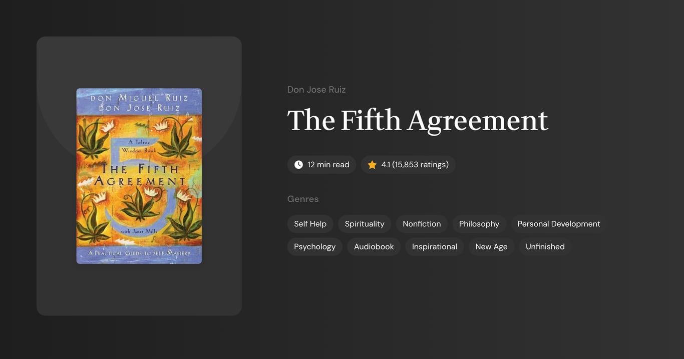 The Fifth Agreement Book Summary