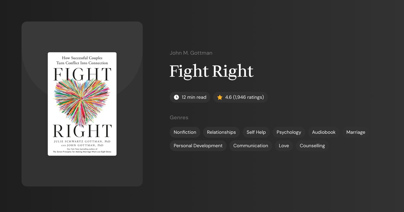 Fight Right Book Summary