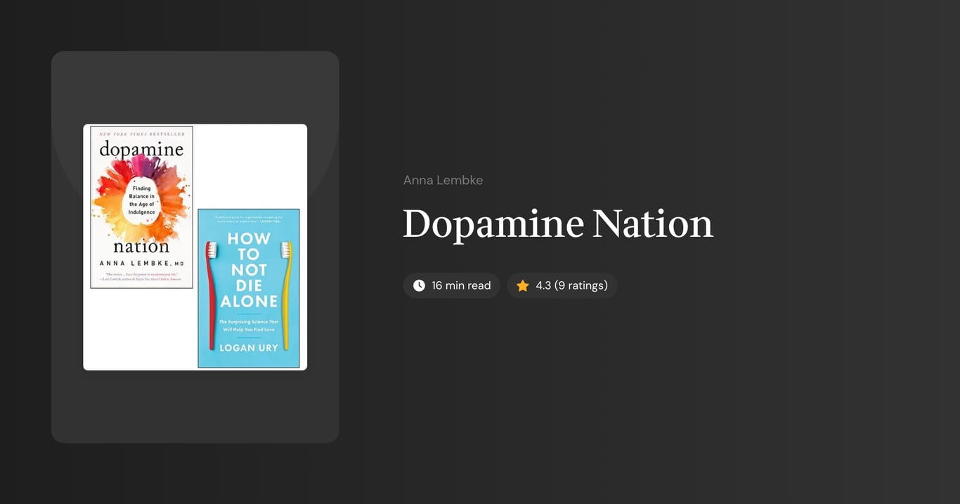 Dopamine Nation Book Summary