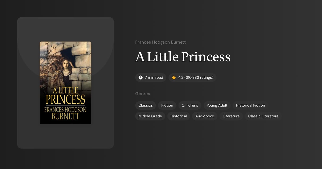 A Little Princess Book Summary