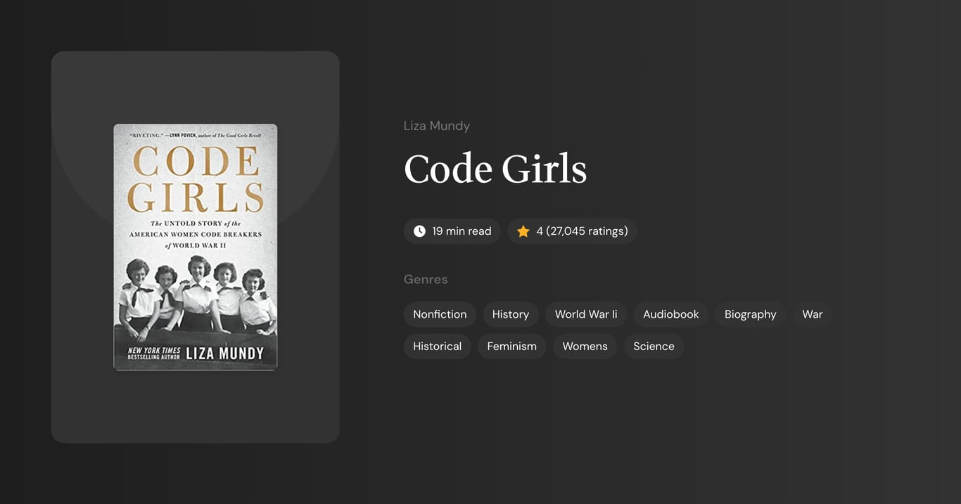Code Girls Book Summary