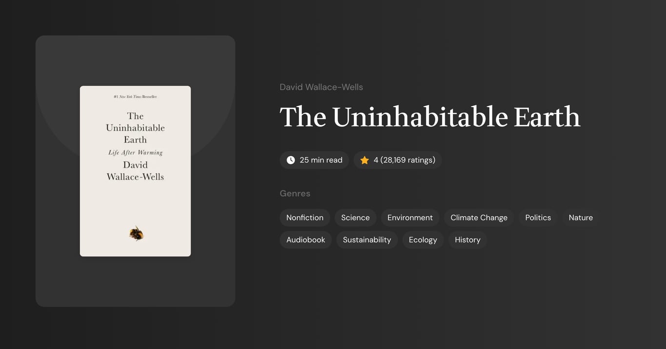 The Uninhabitable Earth Book Summary