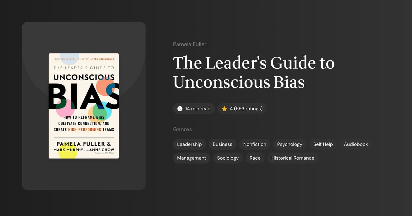 The Leader's Guide to Unconscious Bias Book Summary