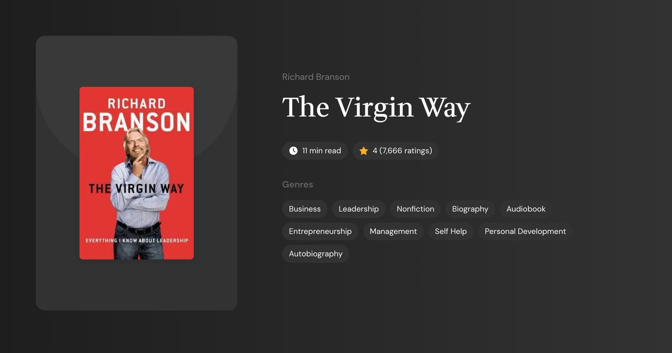 The Virgin Way Book Summary