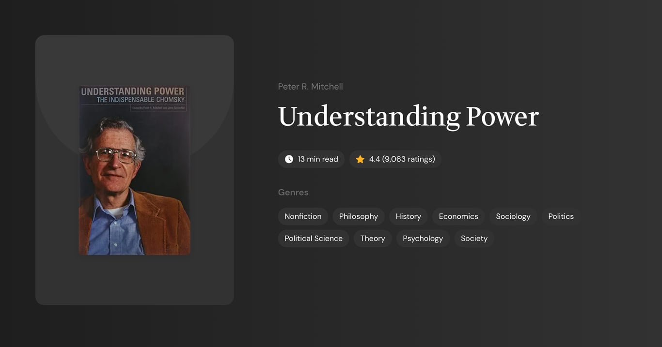 Understanding Power Book Summary