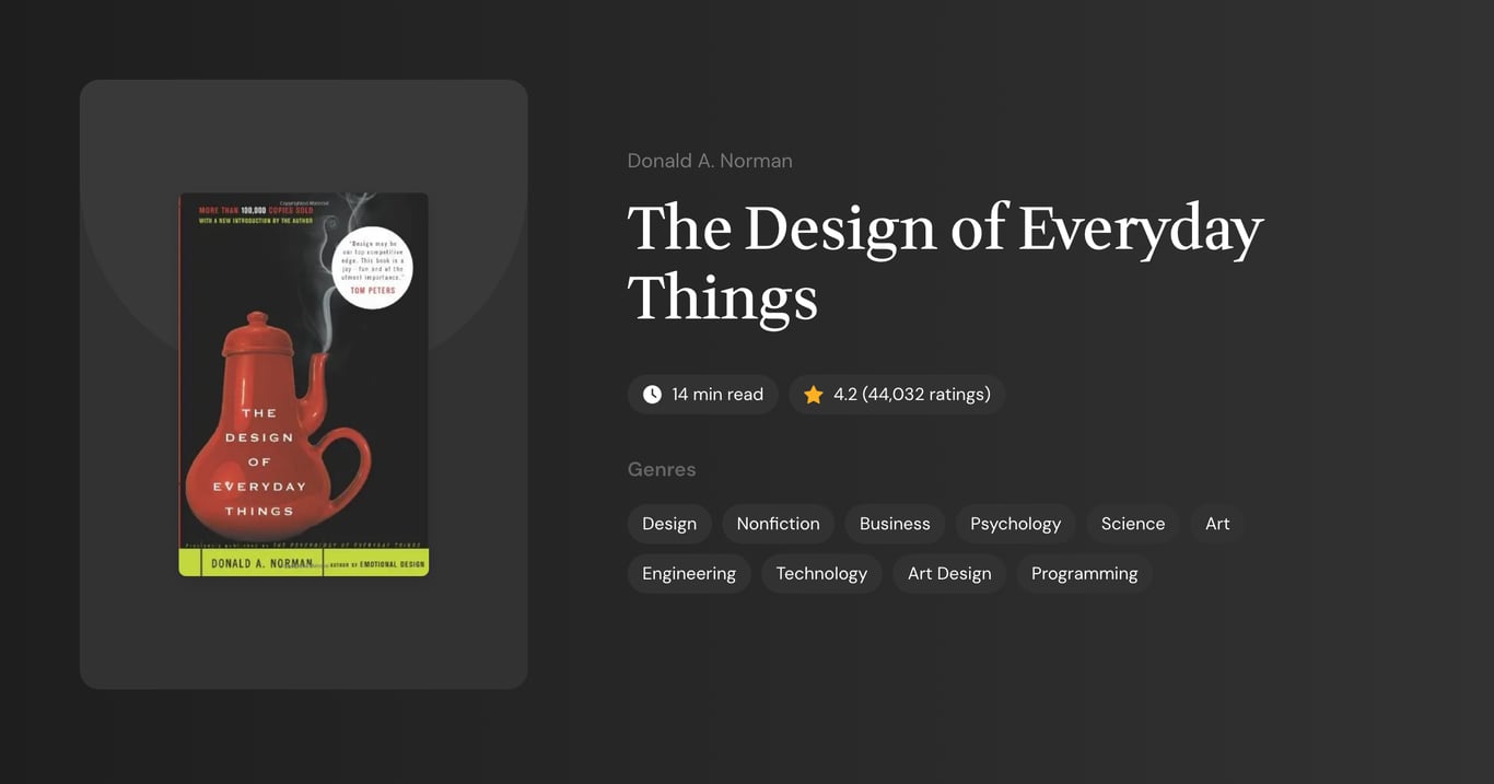 The Design of Everyday Things Book Summary